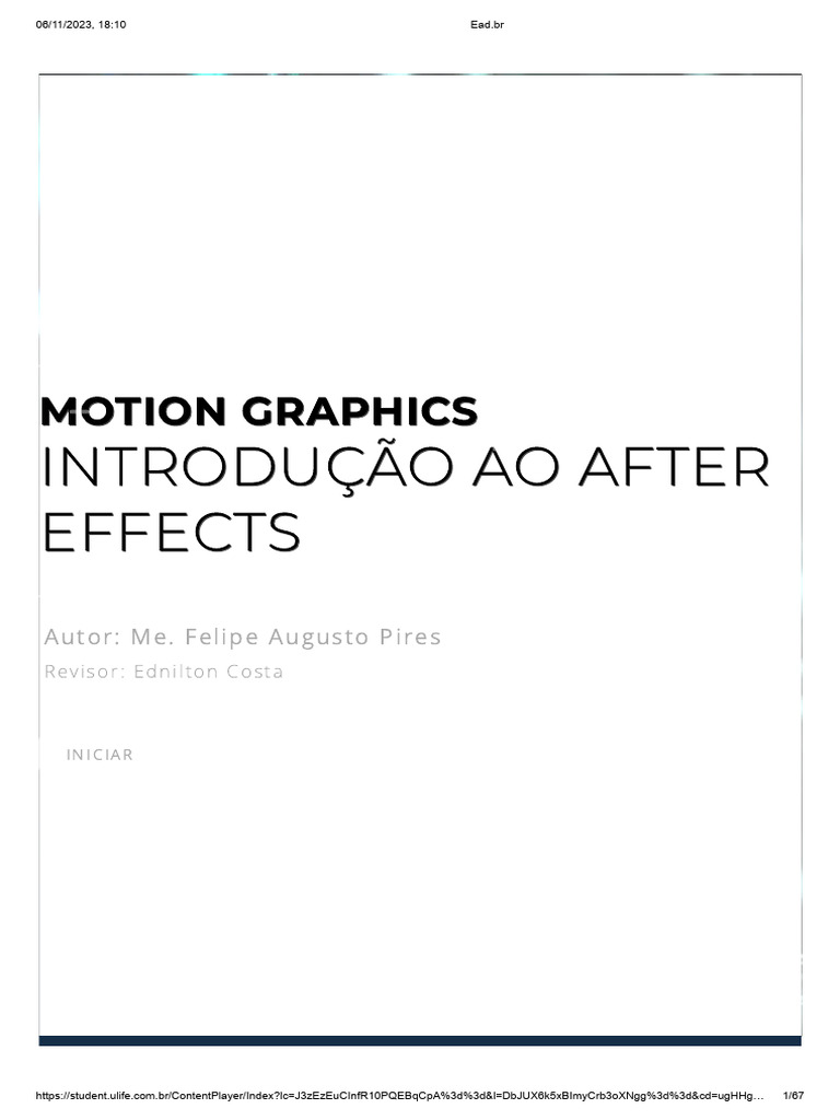 INTRODUÇÃO AO AFTER EFFECTS | PDF | Resolução de imagem | Pixel