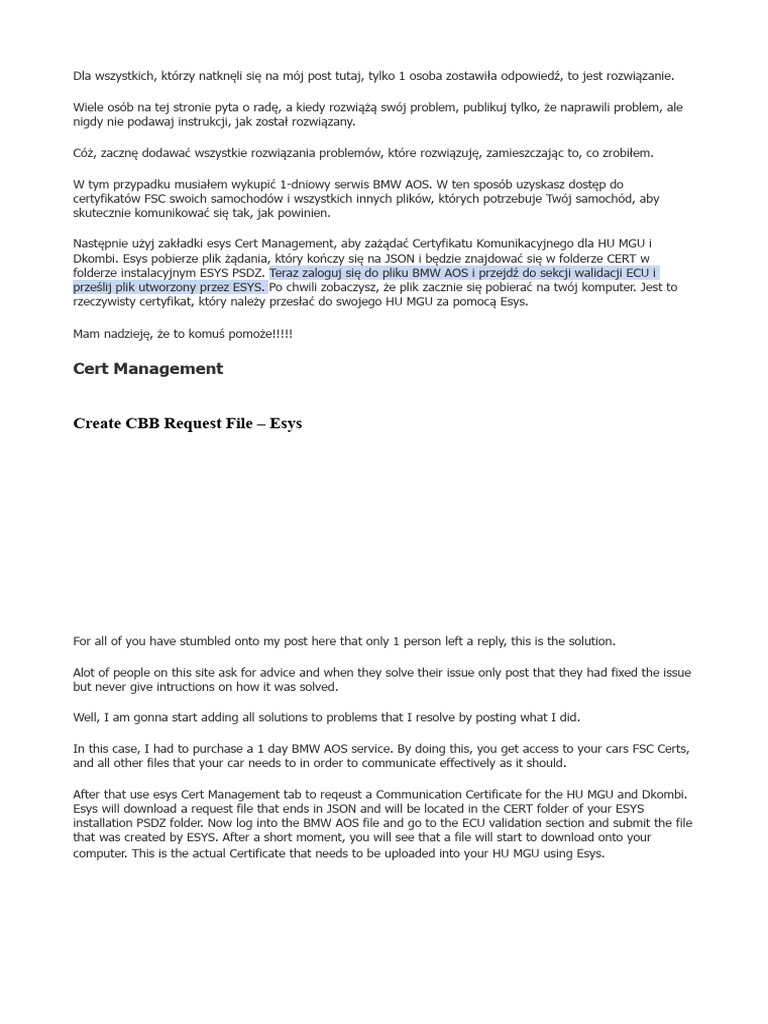 Certificate Management MGU | PDF