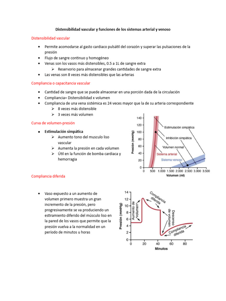 Resumen Cap 15 Guyton Fisiologia | PDF | Vena | Corazón