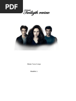 Twilight Book Report Summary | PDF | Twilight (Novel Series)