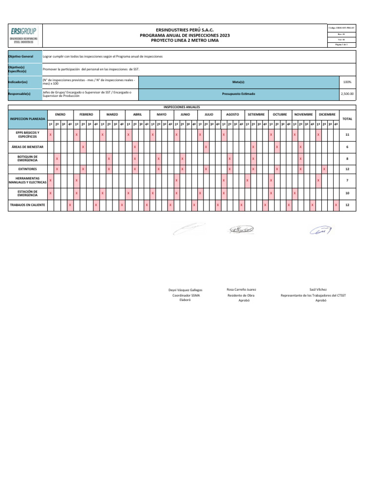 Prog. Anual Insp. 2023 | PDF