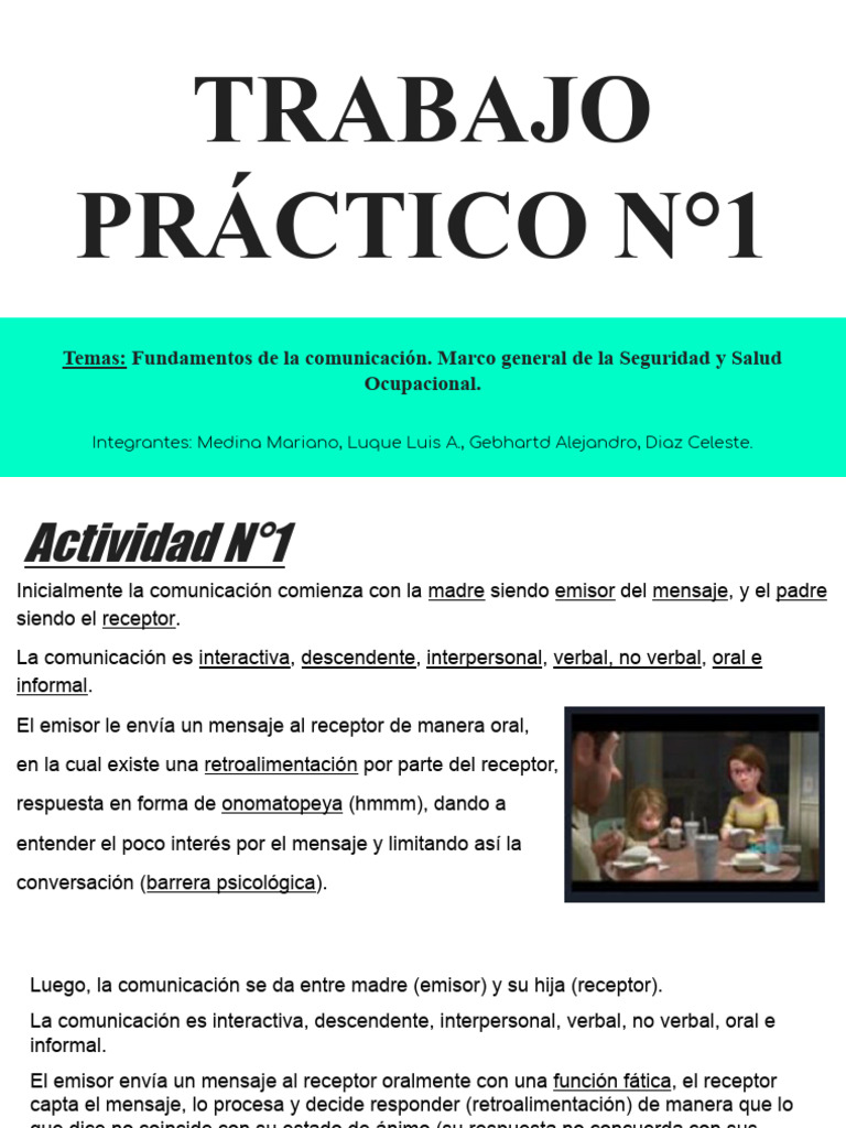 Trabajo Práctico N°1 | PDF