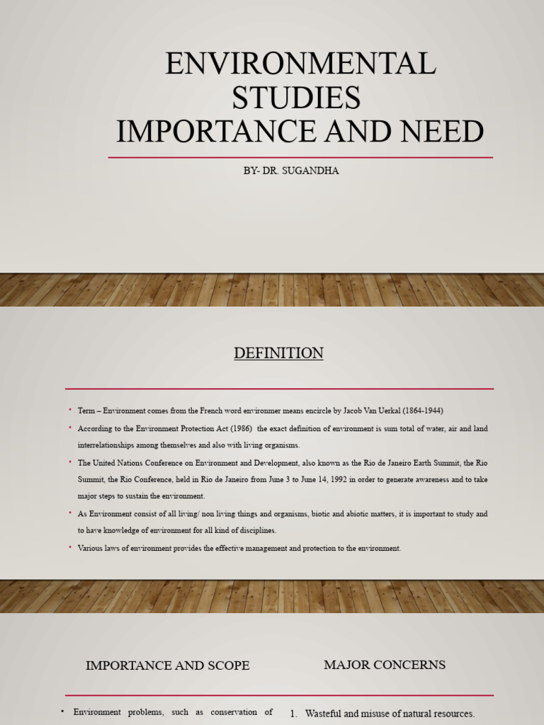 MOD 1 Environmental Studies | PDF | Earth Sciences | Natural Environment
