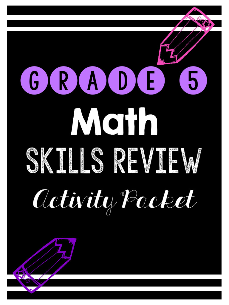 Grade 5 Math Skills Review Packet | PDF