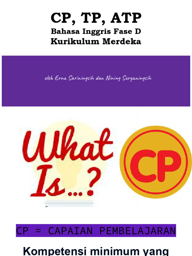 CP, TP, ATP Bhs Ing Fase D Kurmer | PDF