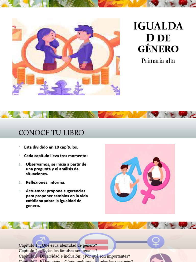 LIBRO IGUALDAD DE GENERO NIÑOS | PDF