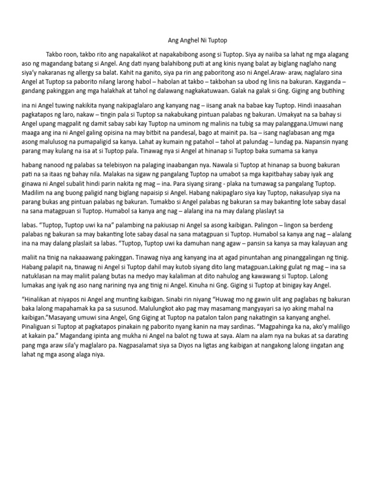 Worksheet in Filipino | PDF