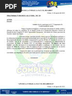 Oficio Solicitando Una Banda | PDF | Viajes y turismo