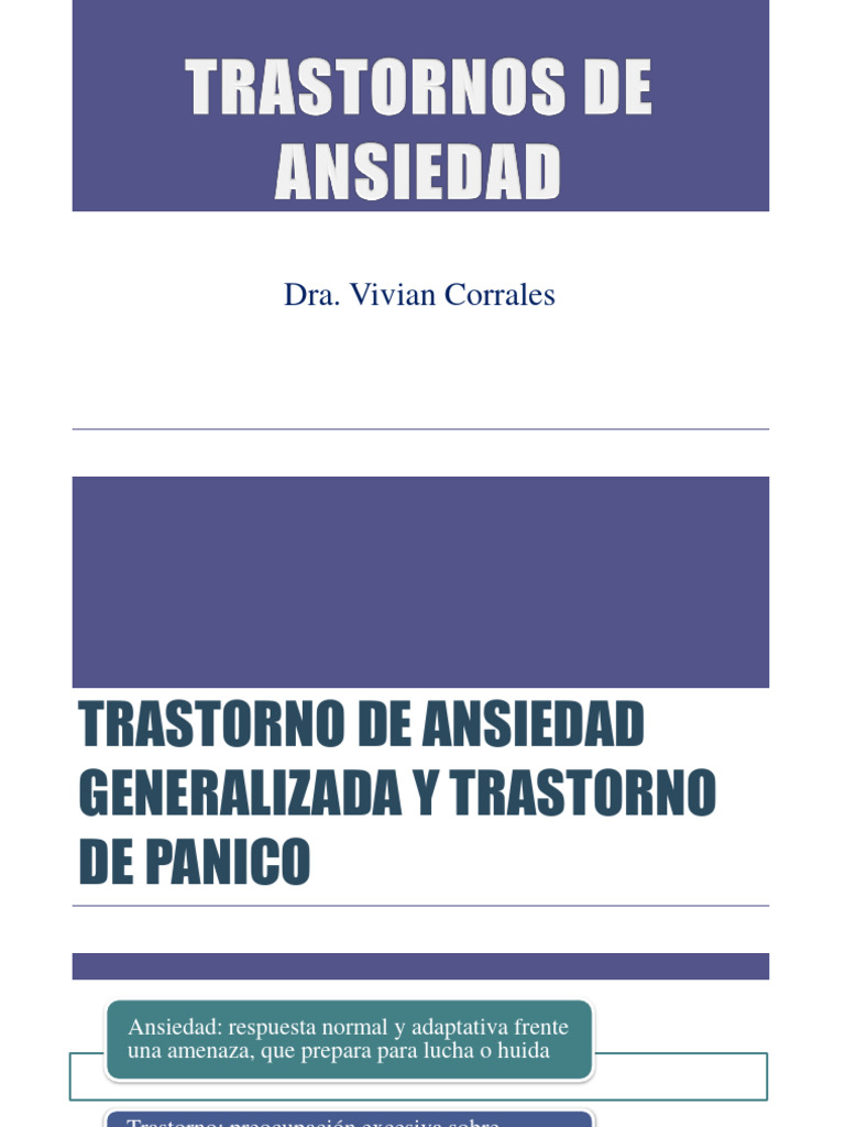 4 Trastornos de Ansiedad | PDF | Ansiedad | Fobia