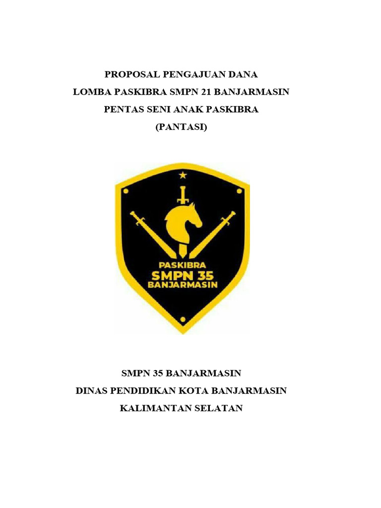Proposal Pengajuan Lomba | PDF
