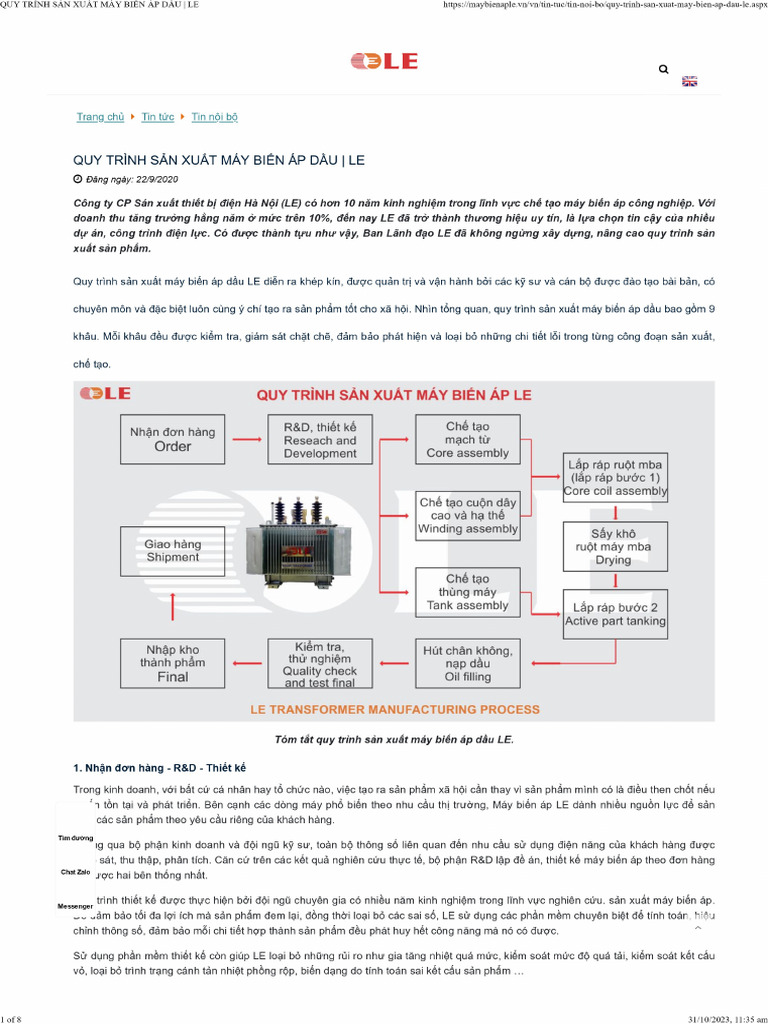 Quy Trinh San Xuat Mba | PDF
