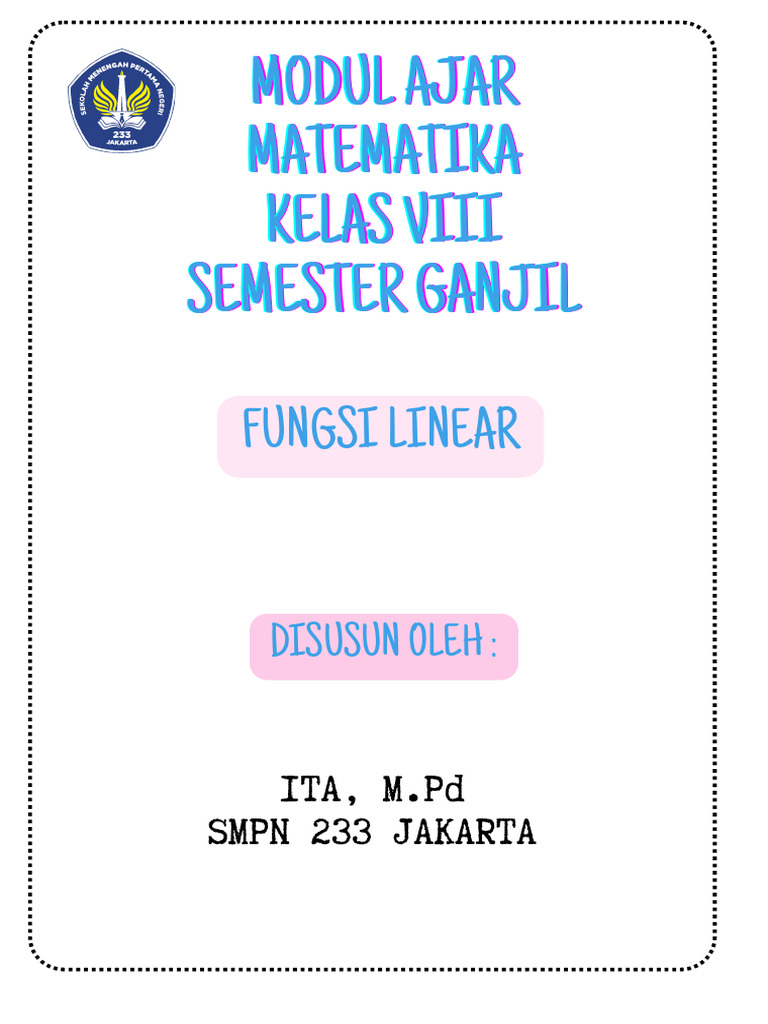 Modul Ajar Fungsi Linear - Share | PDF Modul Ajar Fungsi Linear - Share | PDF
