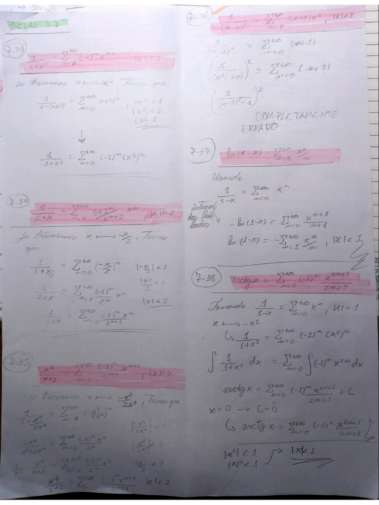Exercícios C3-Seção 7.7 | PDF