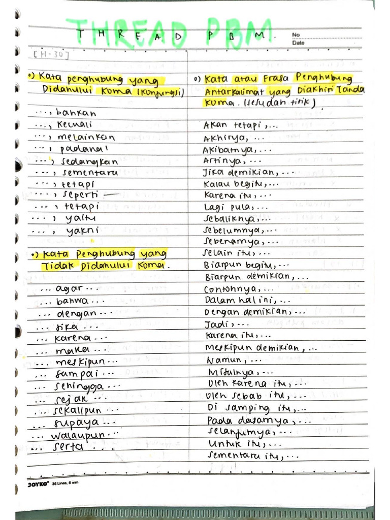Catatan H-30 Thread PBM PPU Kak Fauzan Alrasyid | PDF