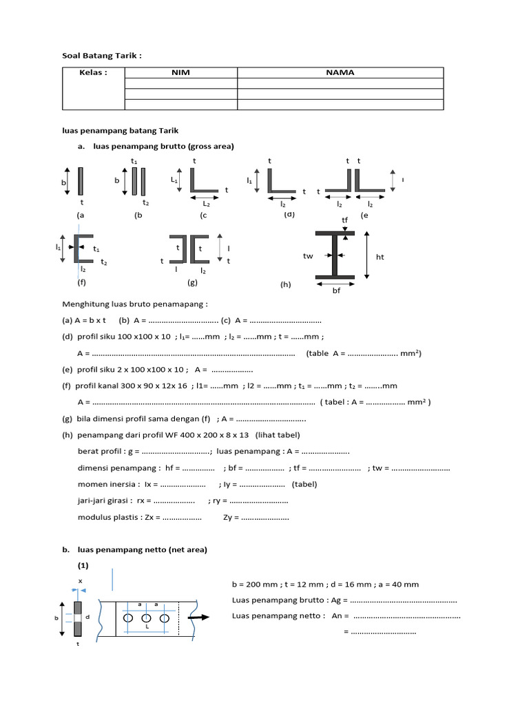 Soal Bt. Tarik | PDF