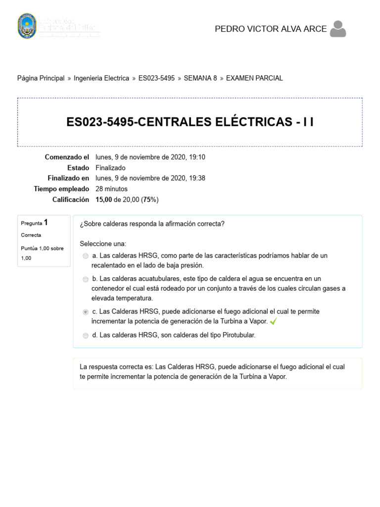 Examen Parcial 2020B | PDF