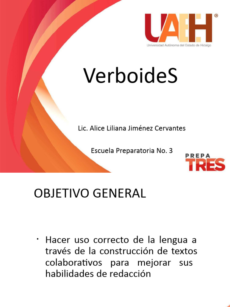 Verboides: Uso y Ejemplos Clave | PDF | Verbo | Tipología Lingüística