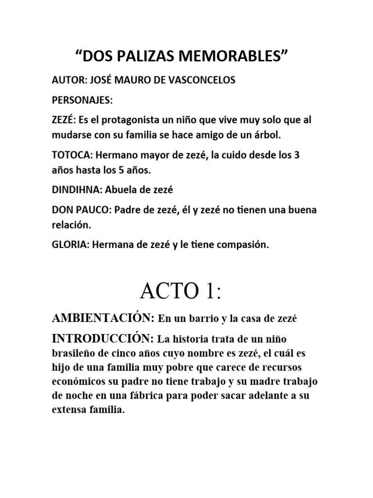 Resumen de "Dos Palizas Memorables" | PDF