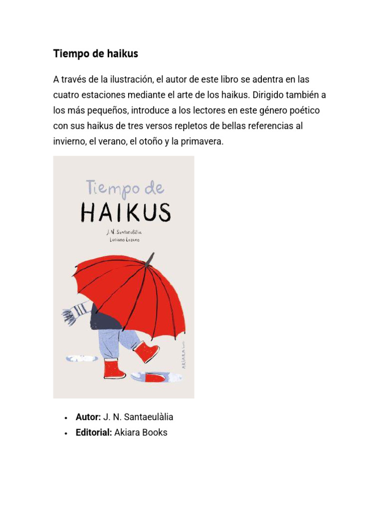 Haikus de las Cuatro Estaciones | PDF