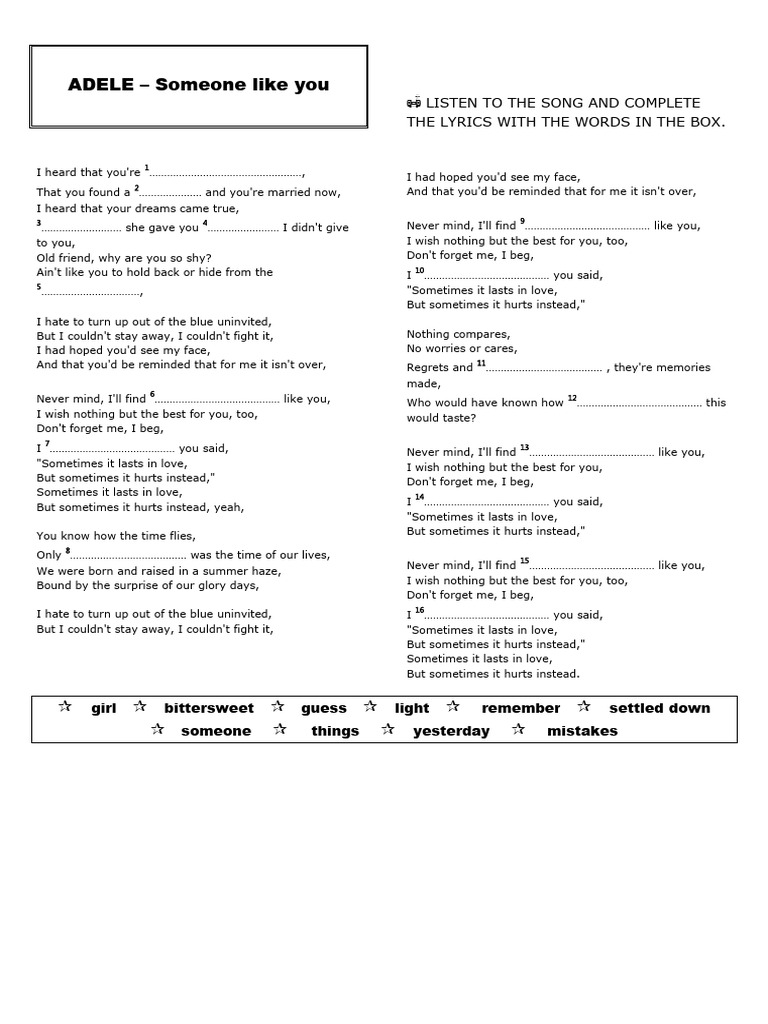 Adele Someone Like You | PDF | Adele | Recorded Music
