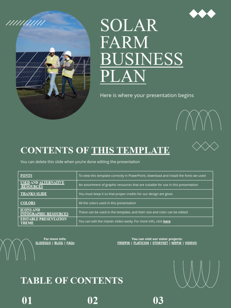 Solar Farm Business Plan Overview | PDF | Planets | Marketing