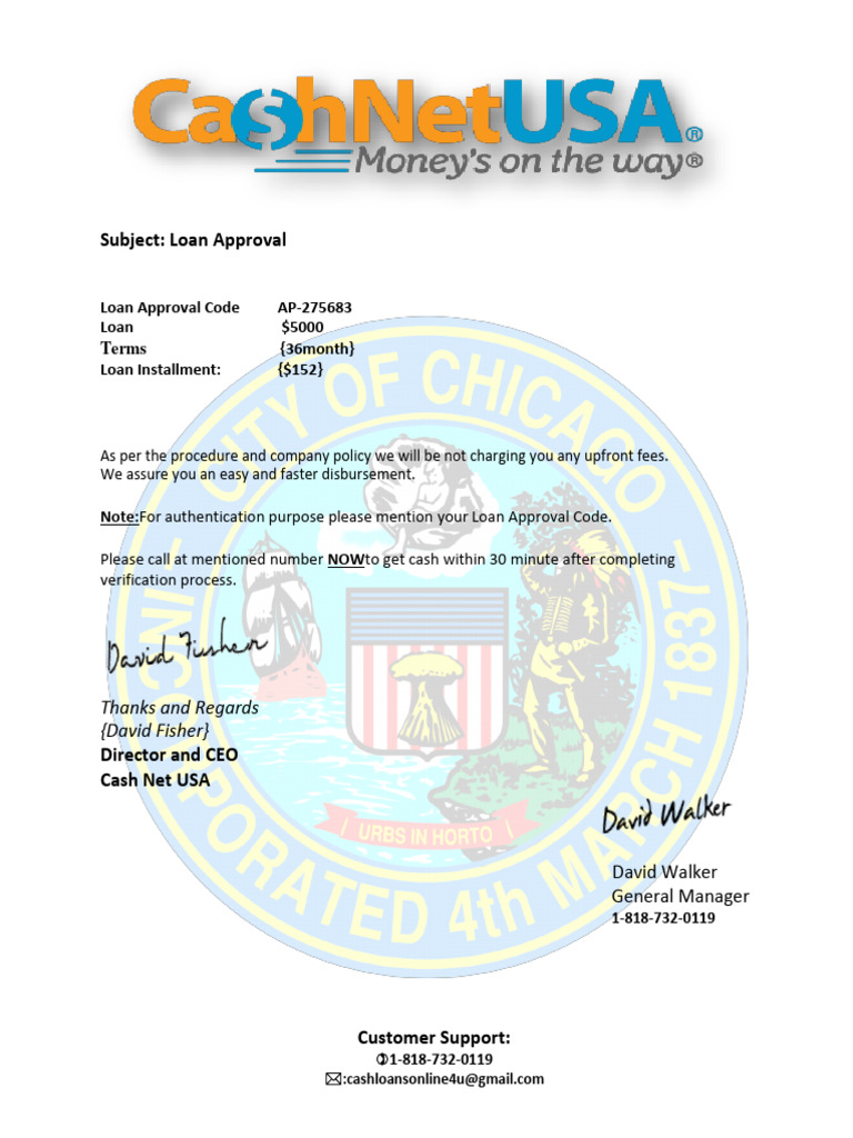 Cash Net USA Loan Document | PDF | Loans | Implied Warranty
