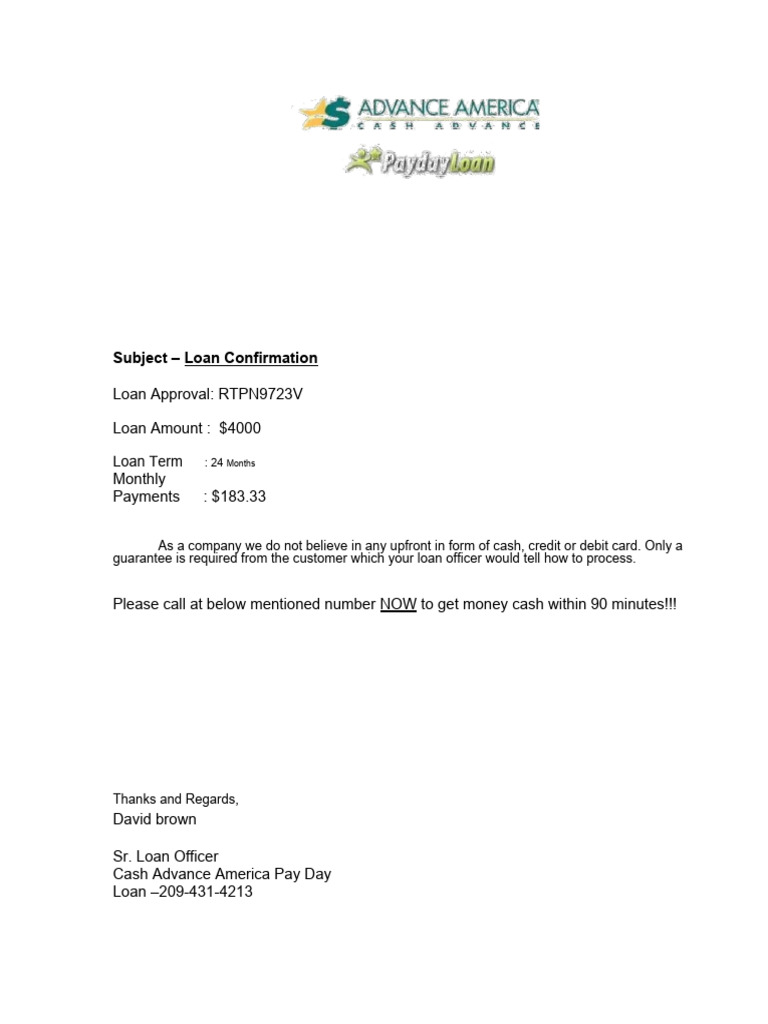 Loan Confirmation and Terms Details | PDF | Credit Card | Loans