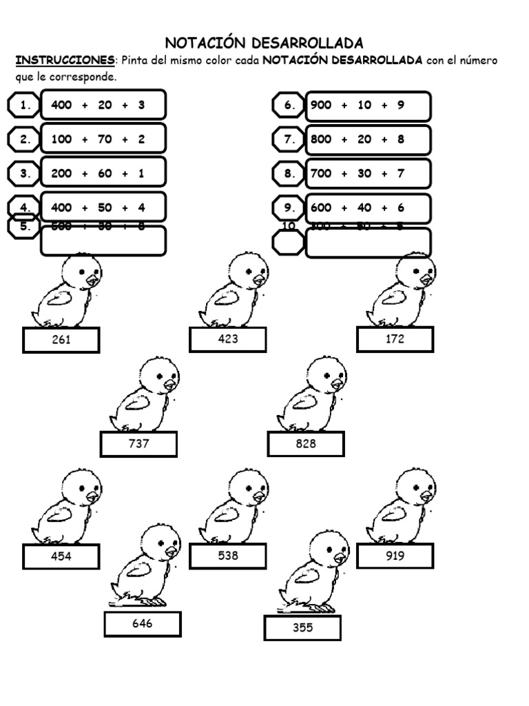 NOTACIÓN DESARROLLADA | PDF
