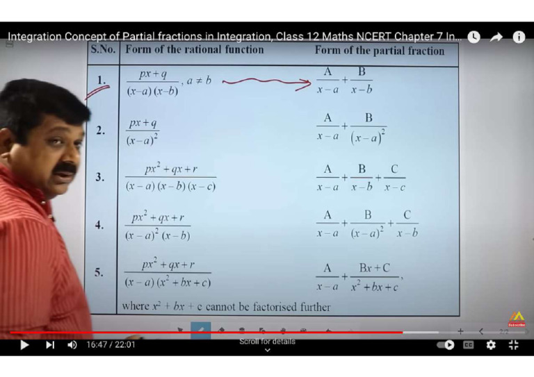 Partial Integration Formula Sheet | PDF
