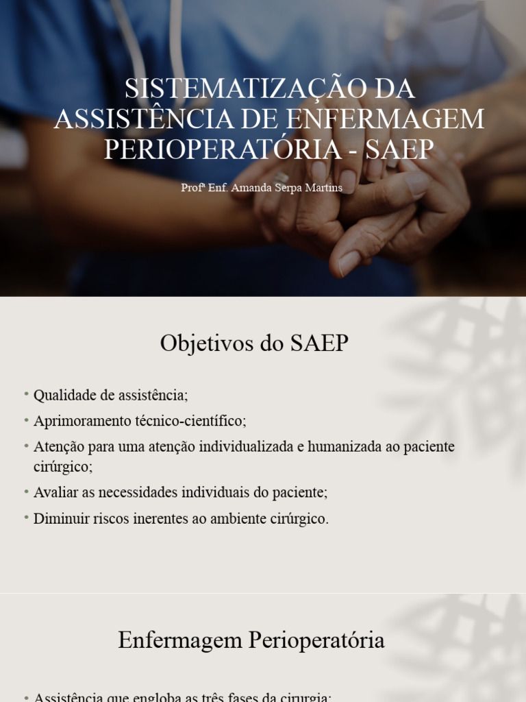 Clinica Cirurgica SAEP e Risco Cirúrgico 5 | PDF | Hemácia ...