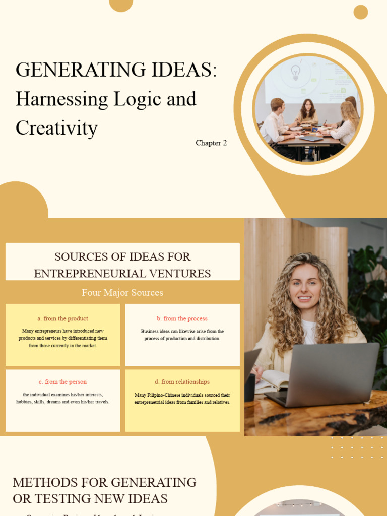 Chapter 2 Generating Ideas Harnessing Logic and Creativity | PDF | Creativity | Brainstorming