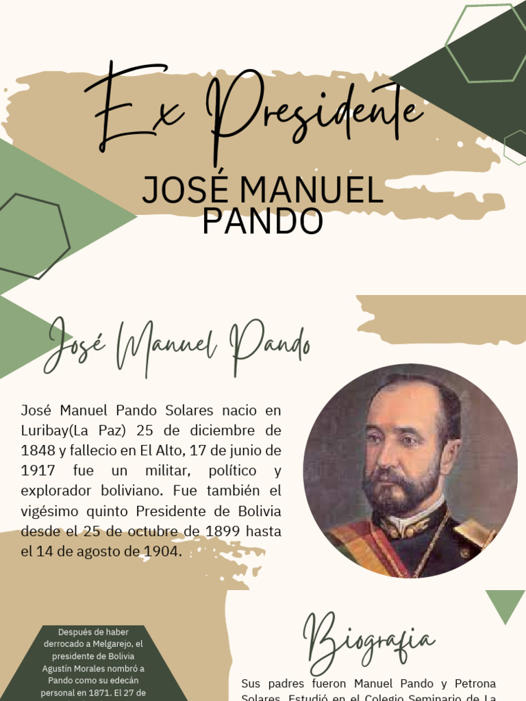 José Manuel Pando | PDF | América del Sur | Comunidad andina