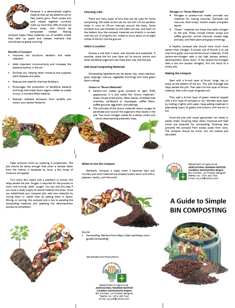 A Guide To Simple Bin Composting | PDF | Compost | Soil