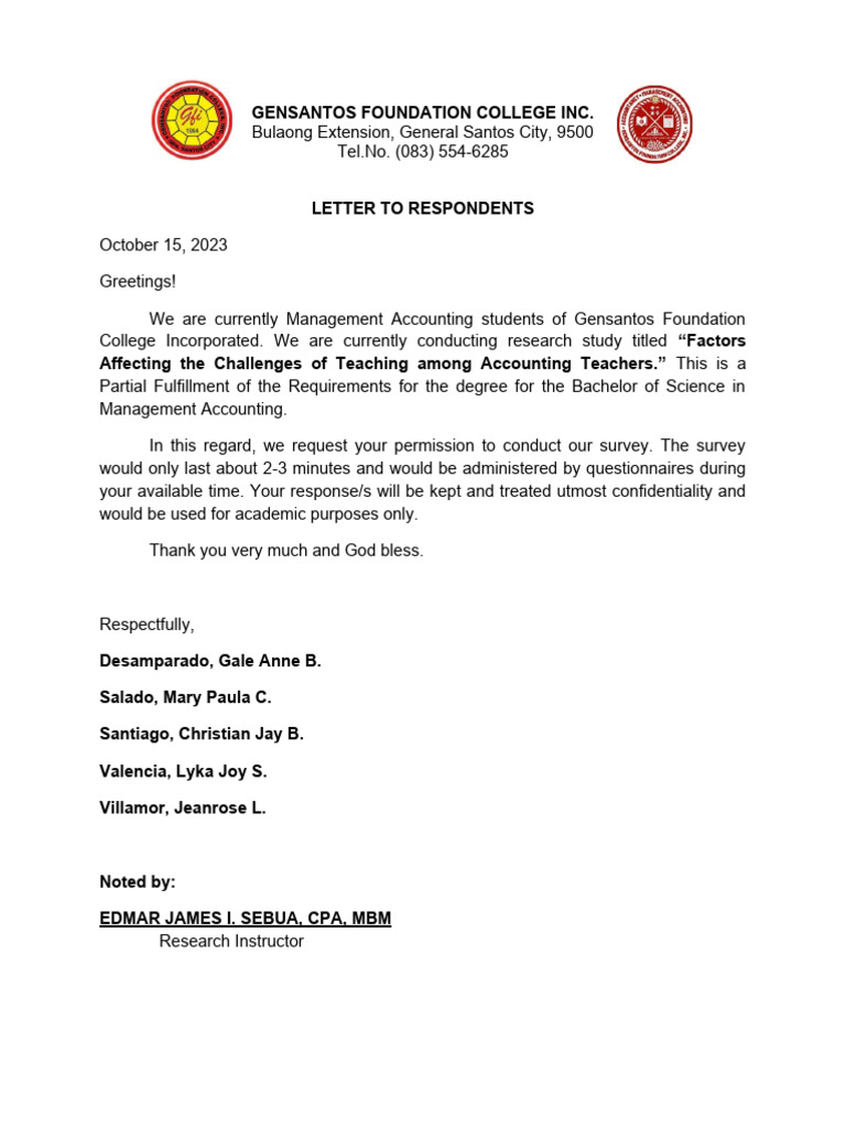 Final Research Questionnaire | PDF | Classroom | Textbook