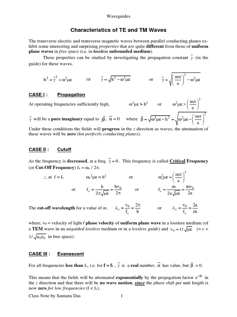 SV32 Guided Waves - Characteristics | PDF | Waveguide | Waves