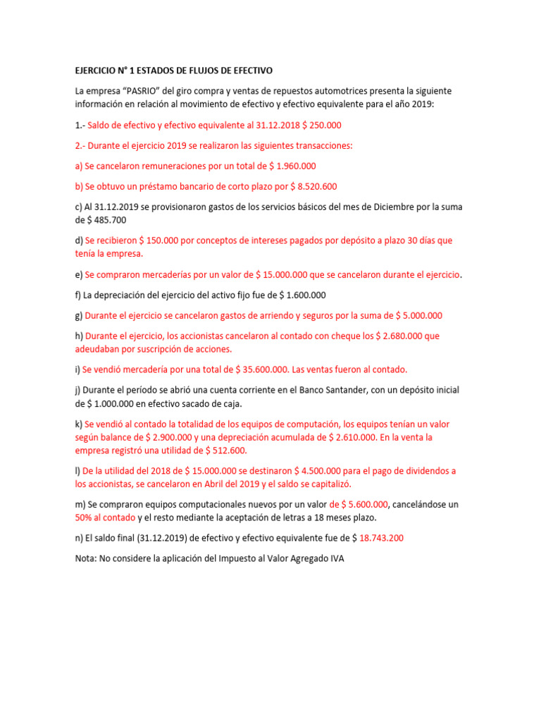 Ejercicio #1 EFE Con Solución | PDF | Compartir (Finanzas) | Dividendo