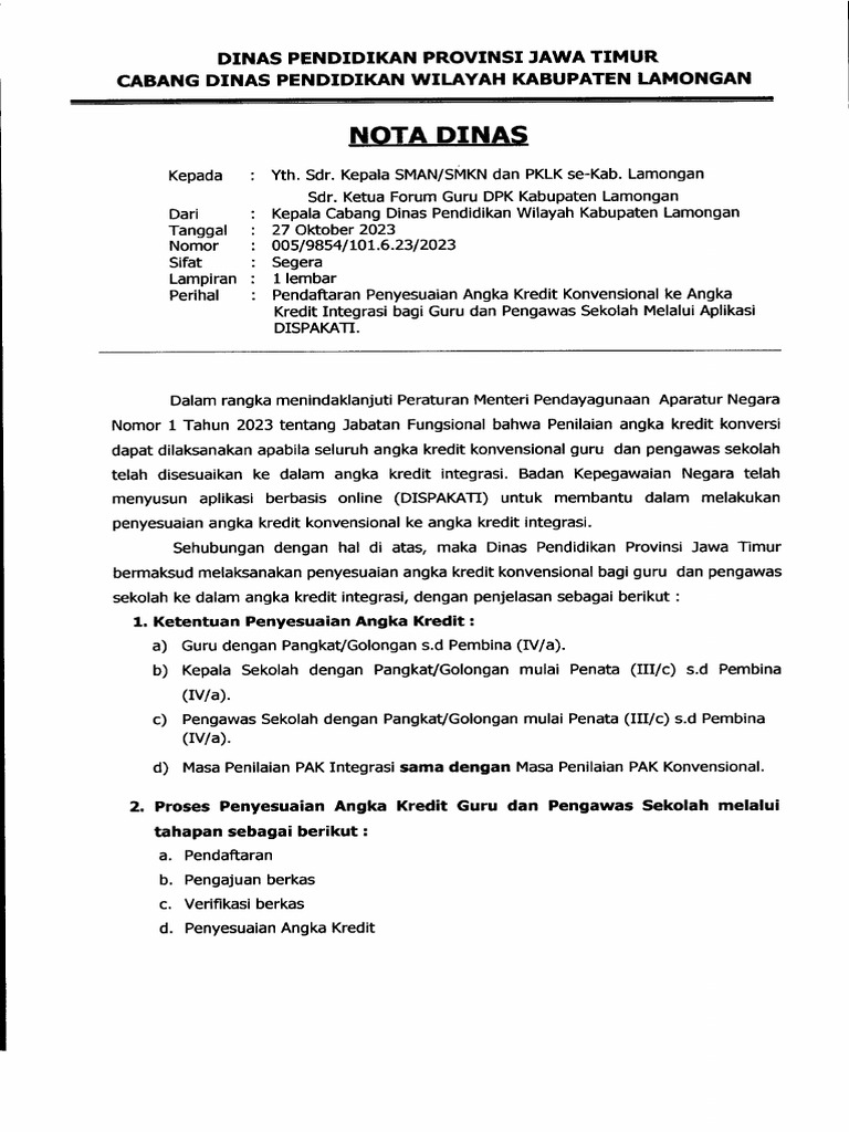 Nodin Pendaftaran Pak - 2023 | PDF