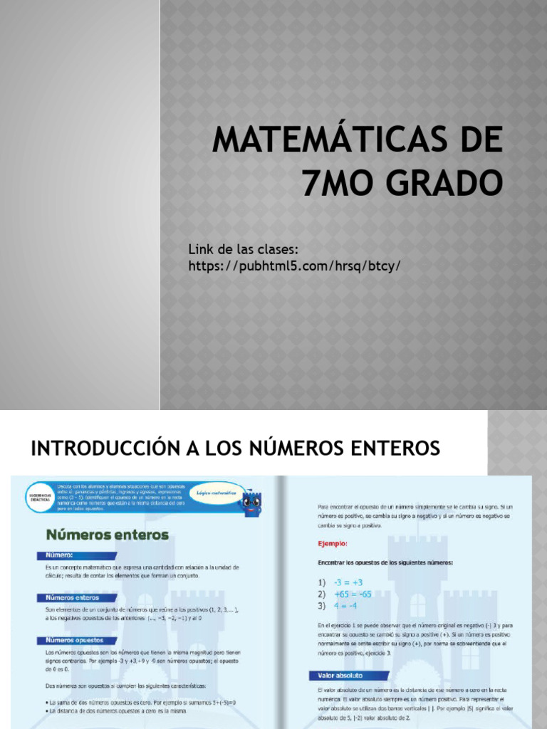 Matemáticas de 7mo Grado | PDF | Informática