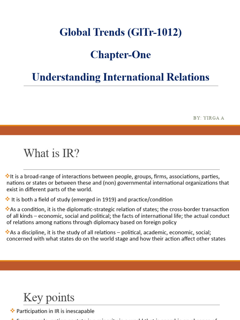 Introduction to International Relations | PDF | International Relations ...