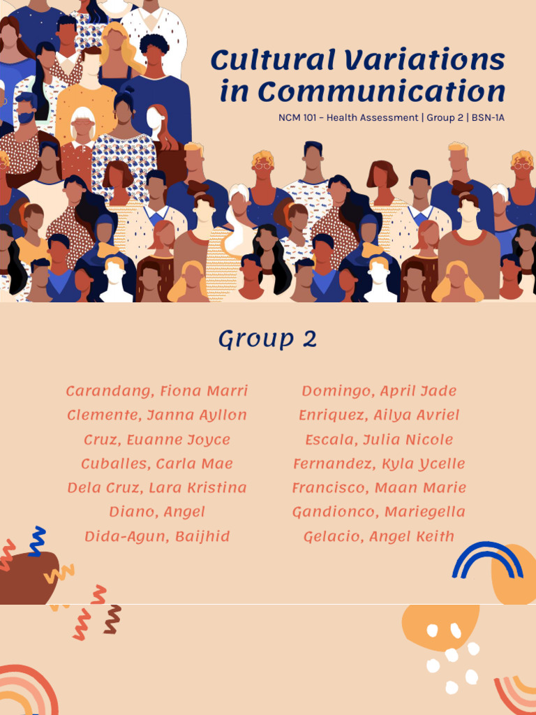 Cultural Variations On Communication NCM 101 Reporting | PDF | Health ...
