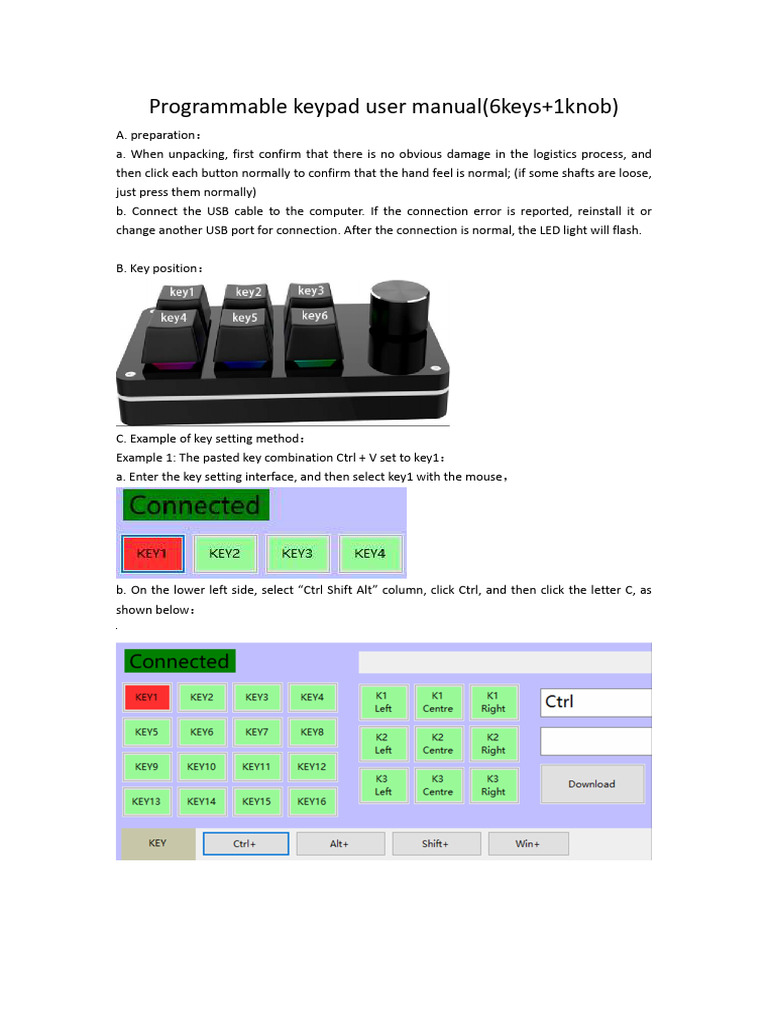 Custom Keypad Operation Manual | PDF | Teaching Methods & Materials ...