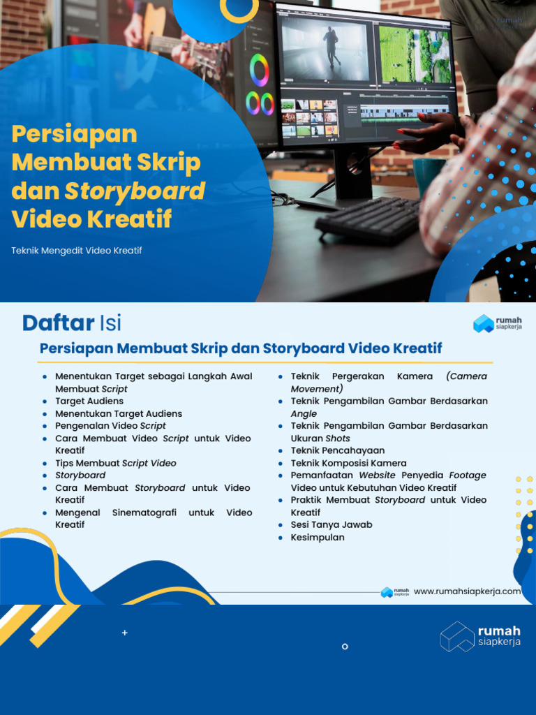 Persiapan Membuat Skrip Dan Storyboard Video Kreatif | PDF