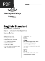 2019 HSC Advanced English Exam Pack | PDF | Poetry | Experience