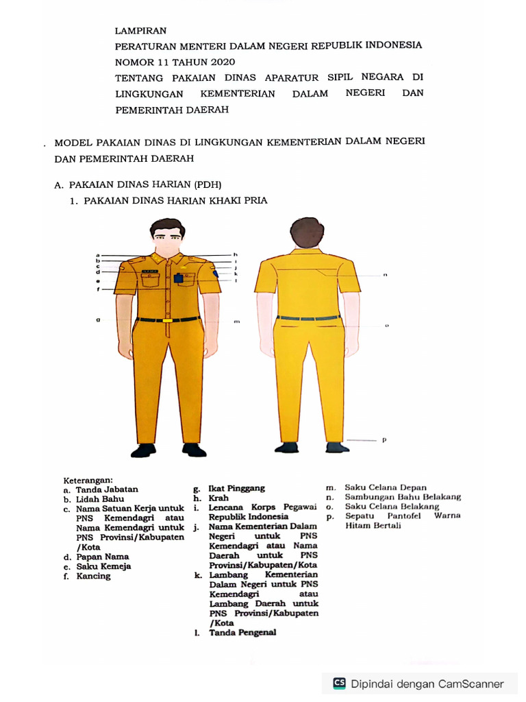Model Seragam PDH Kheki | PDF