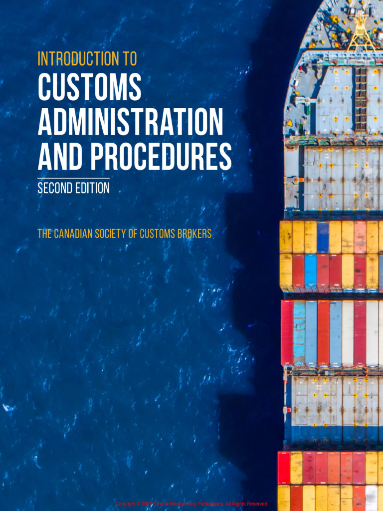 Introduction To Customs Administration and Procedures - 2E - EBOK | PDF ...