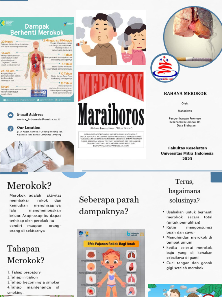 Leaflet Berhenti Merokok | PDF