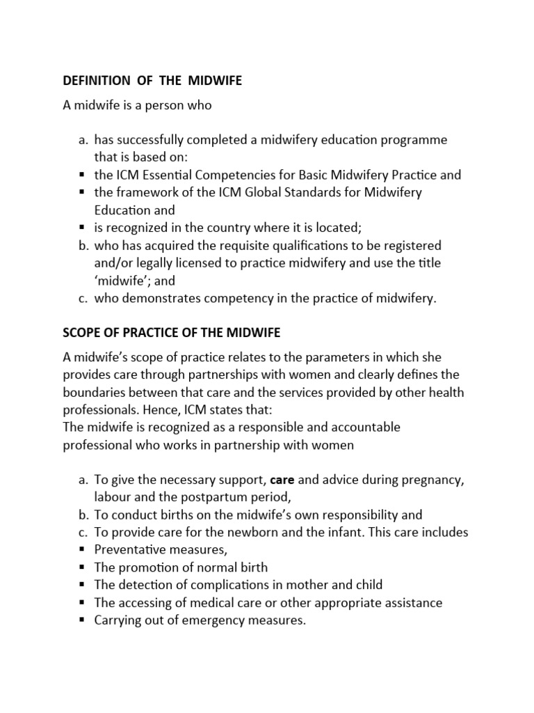 ICM Code of Ethics for Midwives | PDF | Midwife | Midwifery