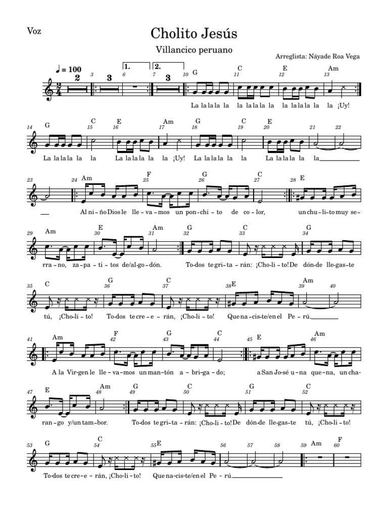 Cholito Jesús Voz | PDF