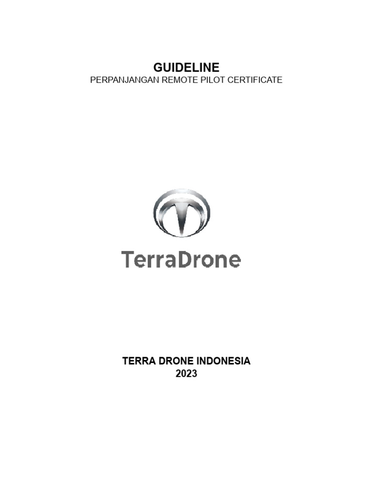 Panduan Perpanjangan Sertifikat Pilot Drone | PDF | Bisnis | Komputer