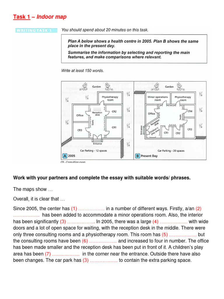 Writing Task 1 - Indoor Maps | PDF